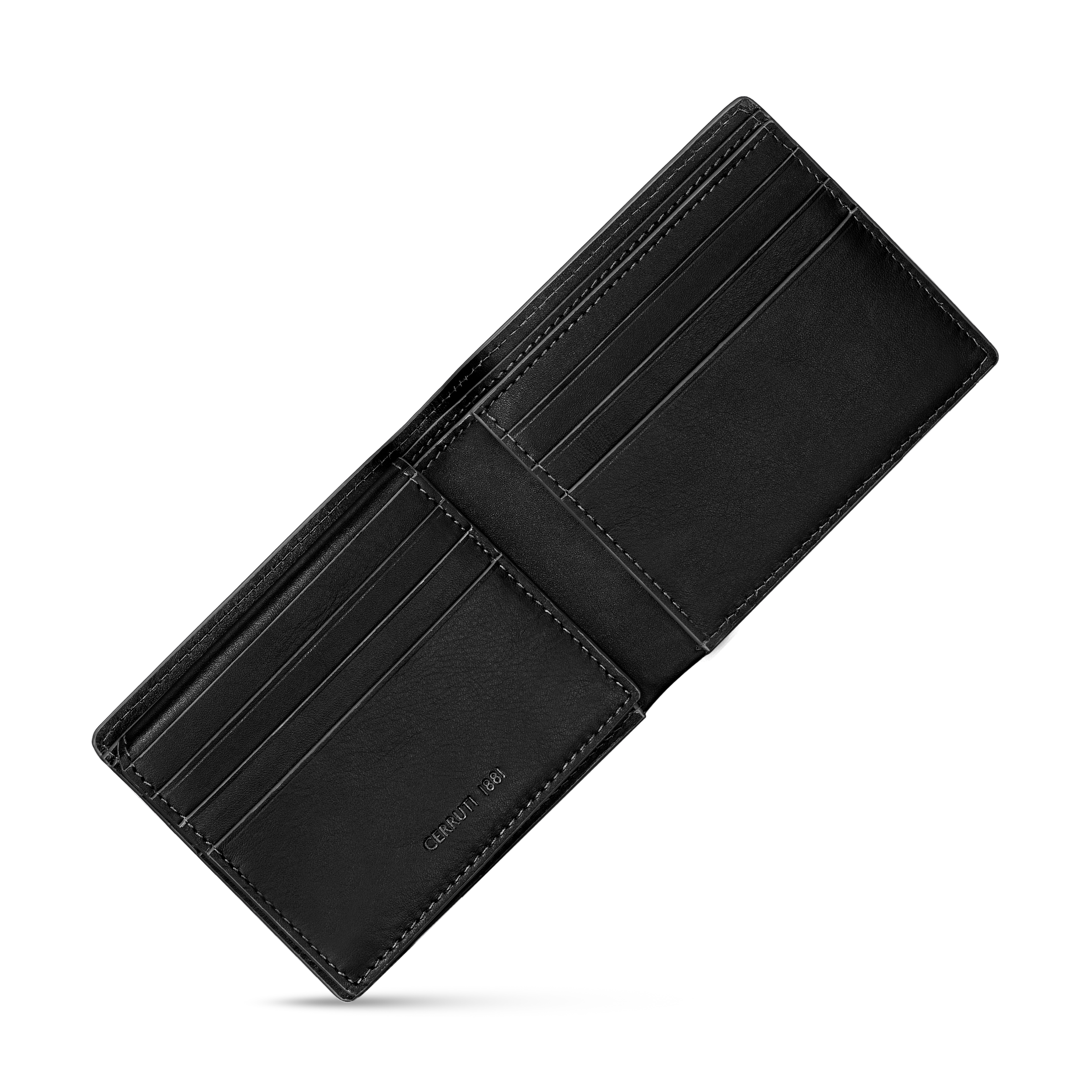 Cerruti Gents Wallet In Genuine Leather Black - Paris Gallery Qatar