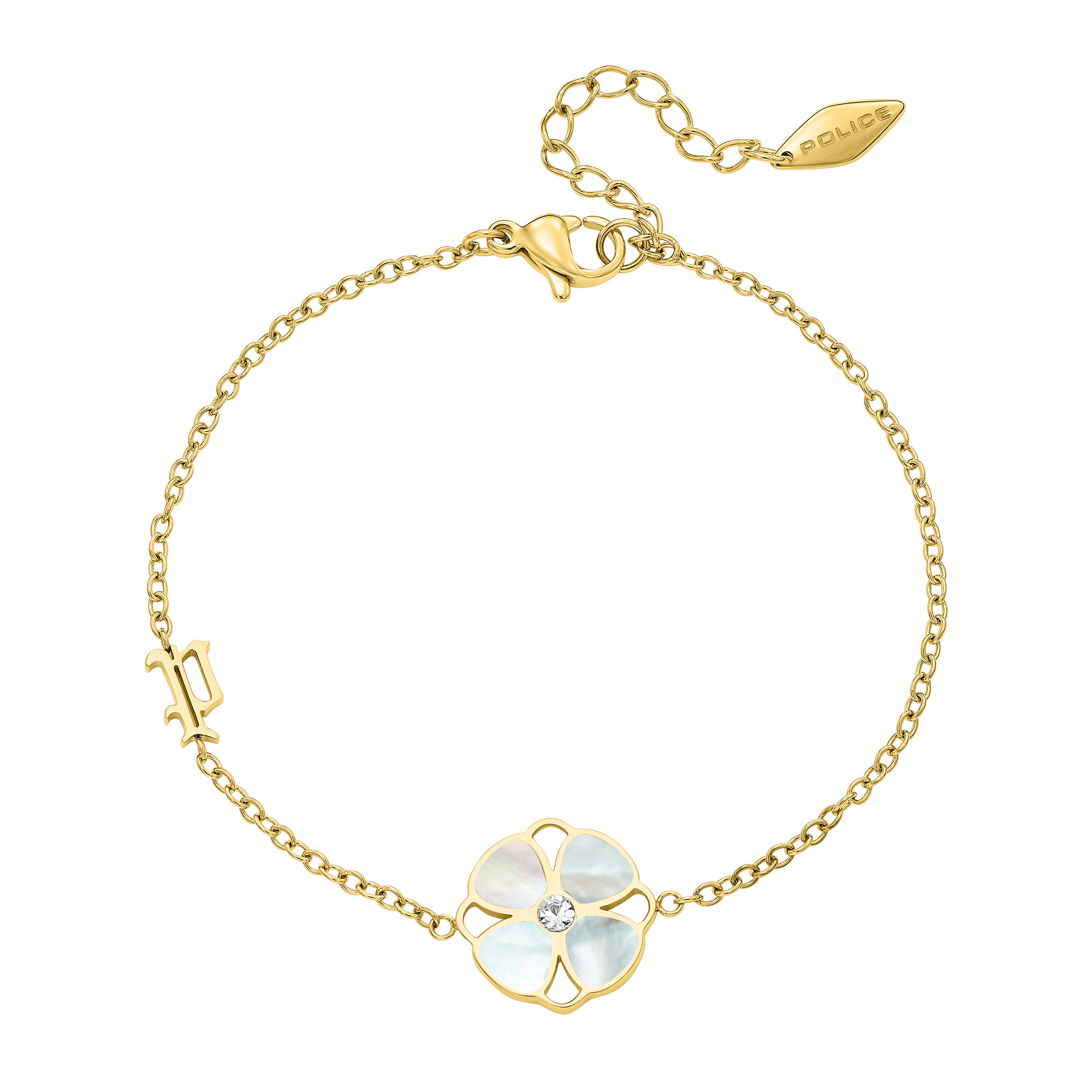 Police Clover Mop Floral Motif Bracelet - Paris Gallery Qatar