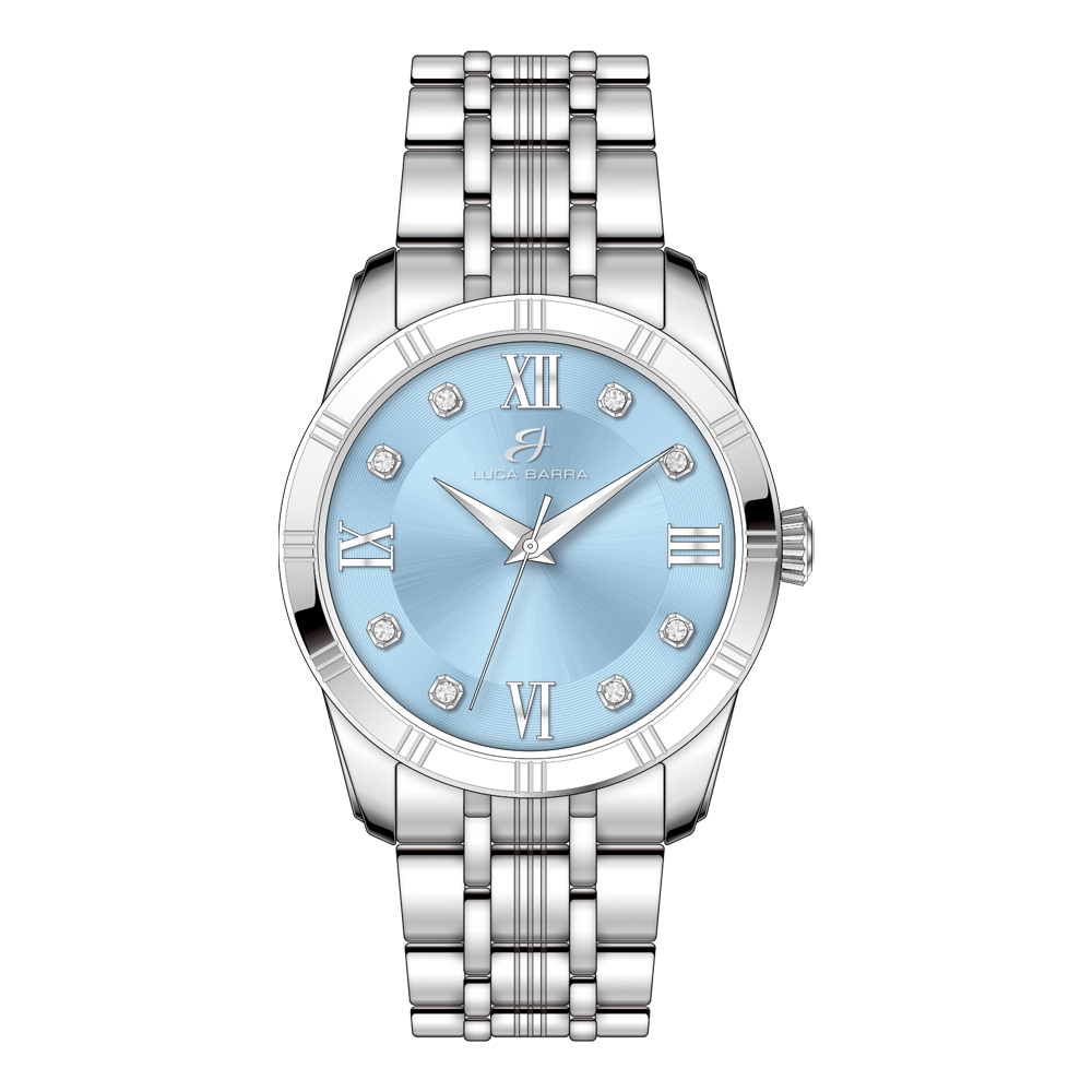 Luca Barra Women’s Steel Watch Light Blue Dial | Paris Gallery Qatar