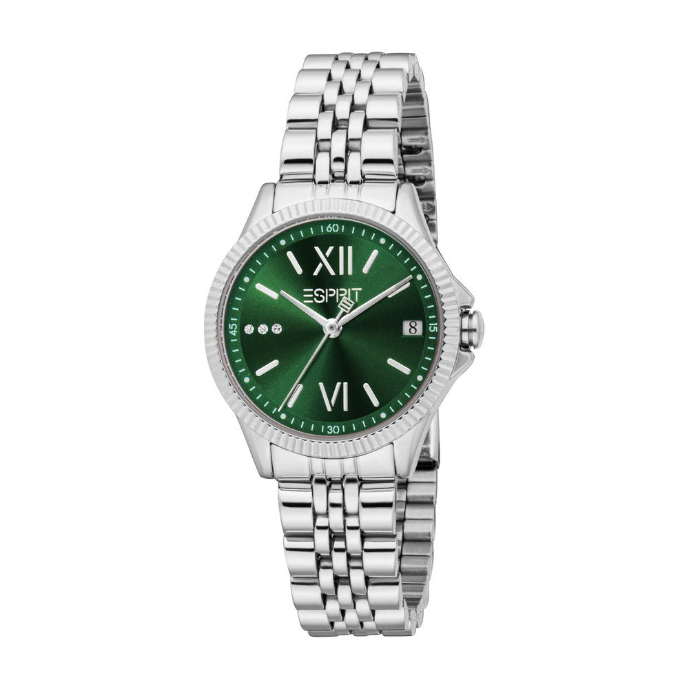Esprit Women’s Silver Watch with Green Dial | Paris Gallery Qatar